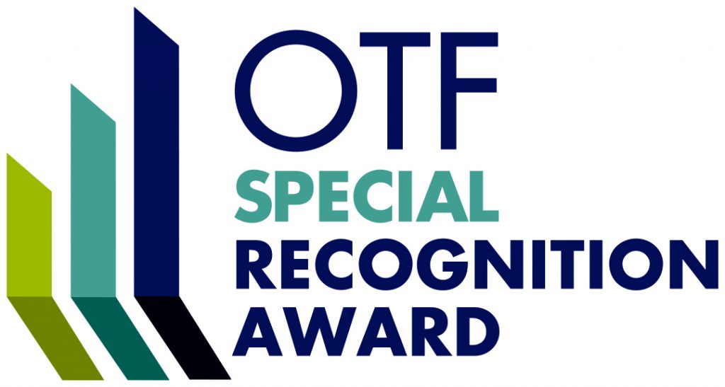 OTF Special Recognition Award – New OTF award recognizes contributions ...