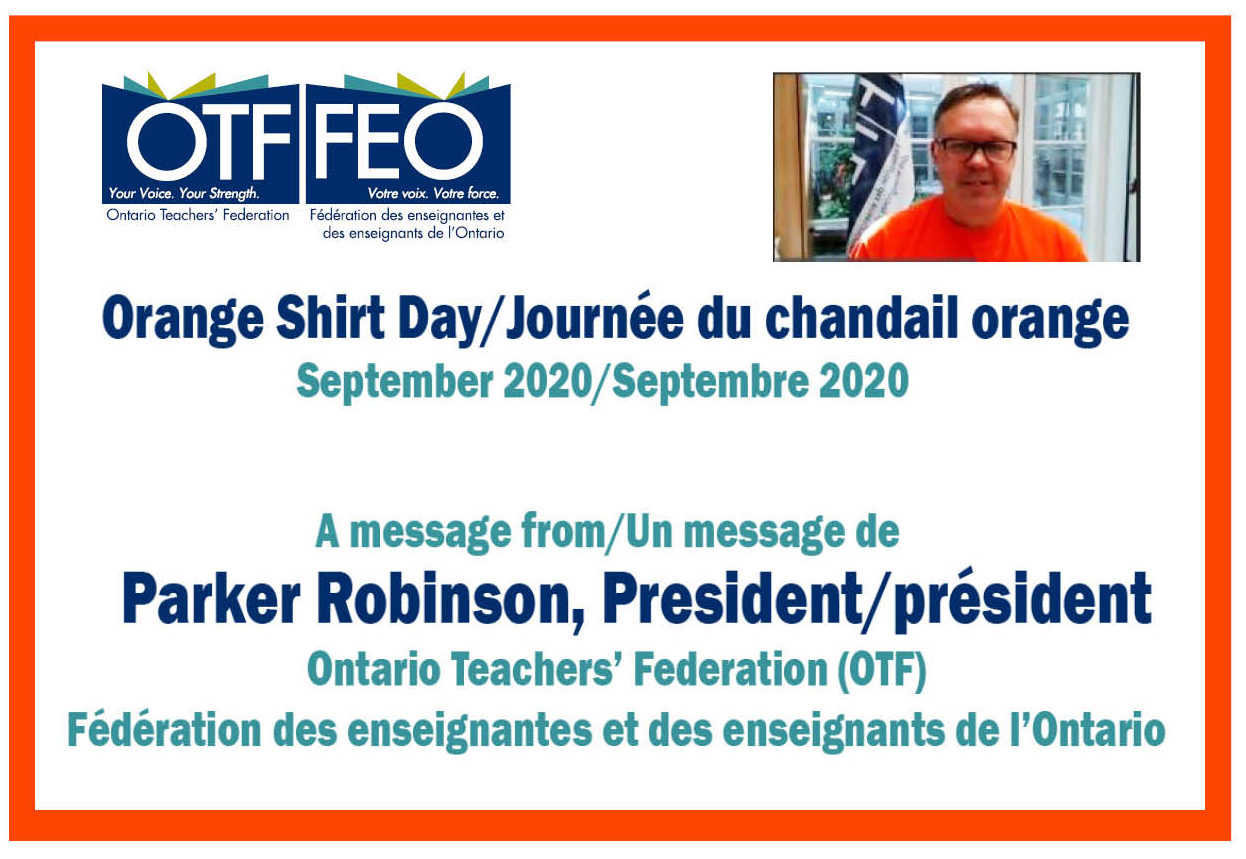Journée du chandail orange | Fédération des enseignantes et des ...